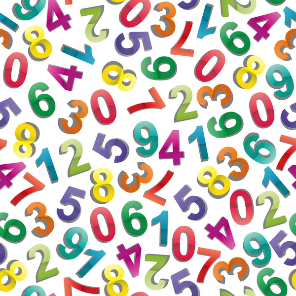 Colorful seamless pattern with numbers Stock Vector Image by ©RoboLab ...
