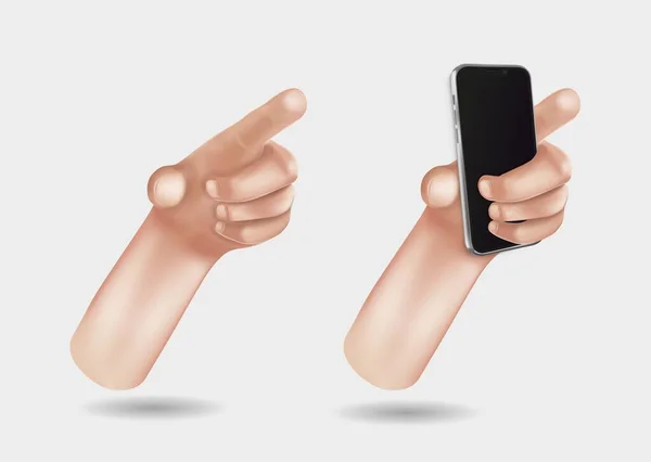 Hand Holding Iphone Vector
