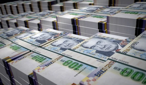 Ilustrasi Sebanyak Uang Rupiah Indonesia Tumpukan Uang Kertas Huf ...