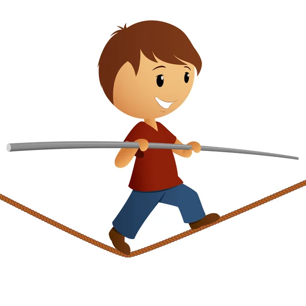 Circus Tightrope Walker Cartoon