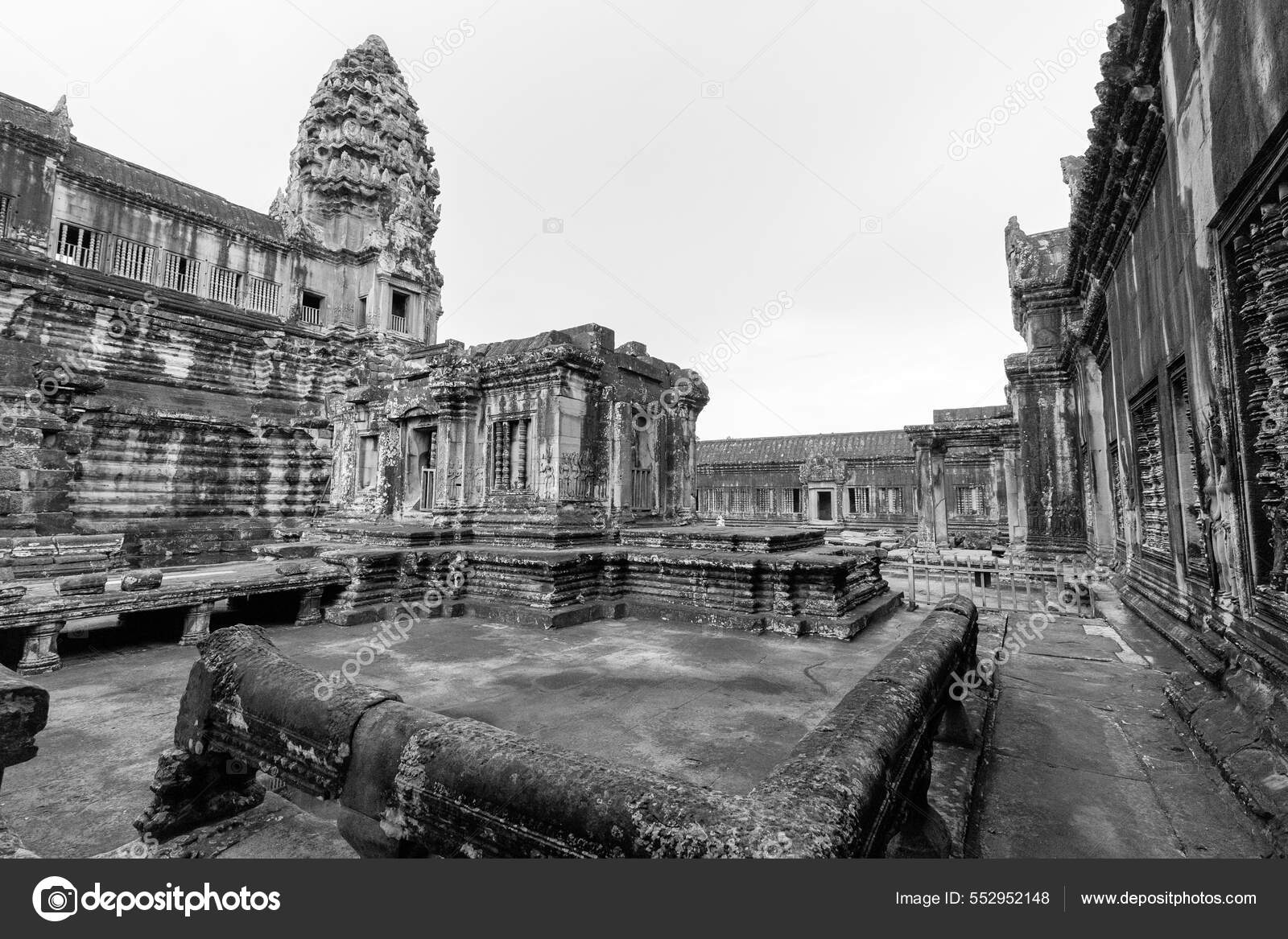 Central Spire Representing Mount Meru Unesco Heritage Site Angkor Wat ...