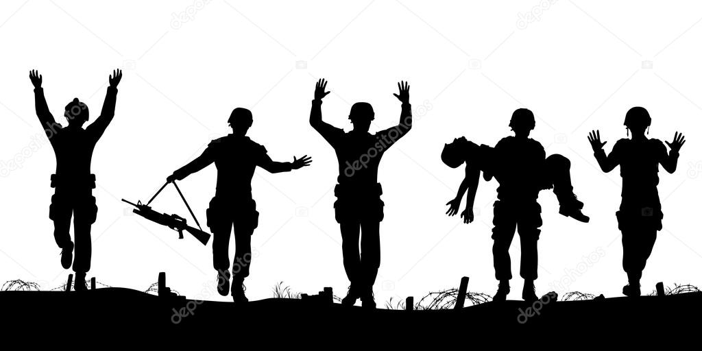 Soldiers surrendering Stock Vector by ©Tawng 29957855