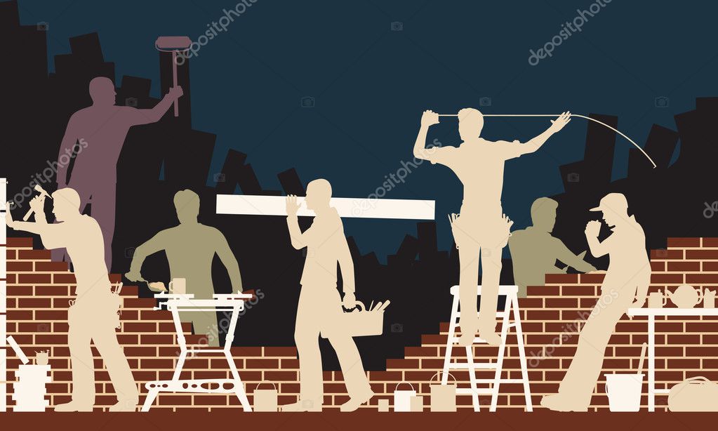 Builders Stock Vector Image by ©Tawng #32739941