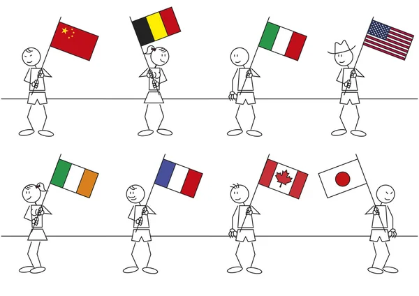 Flag stick Stock Vectors, Royalty Free Flag stick Illustrations ...