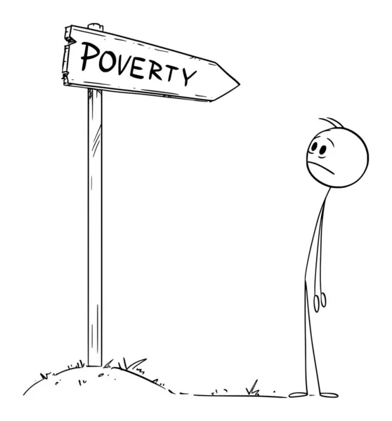 Old age Worker with Walking Stick Following Retirement Arrow Sign ...