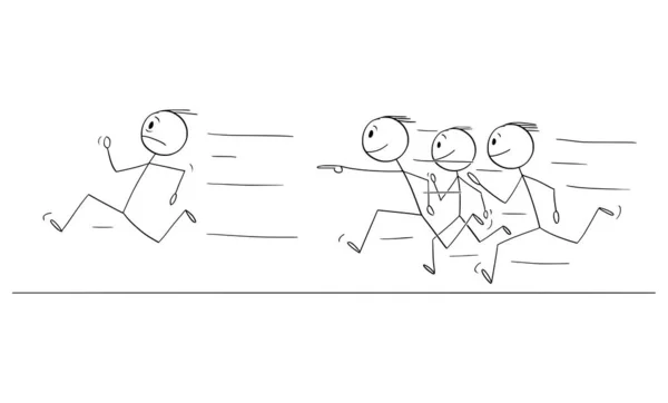 Zombies Chasing People Drawing