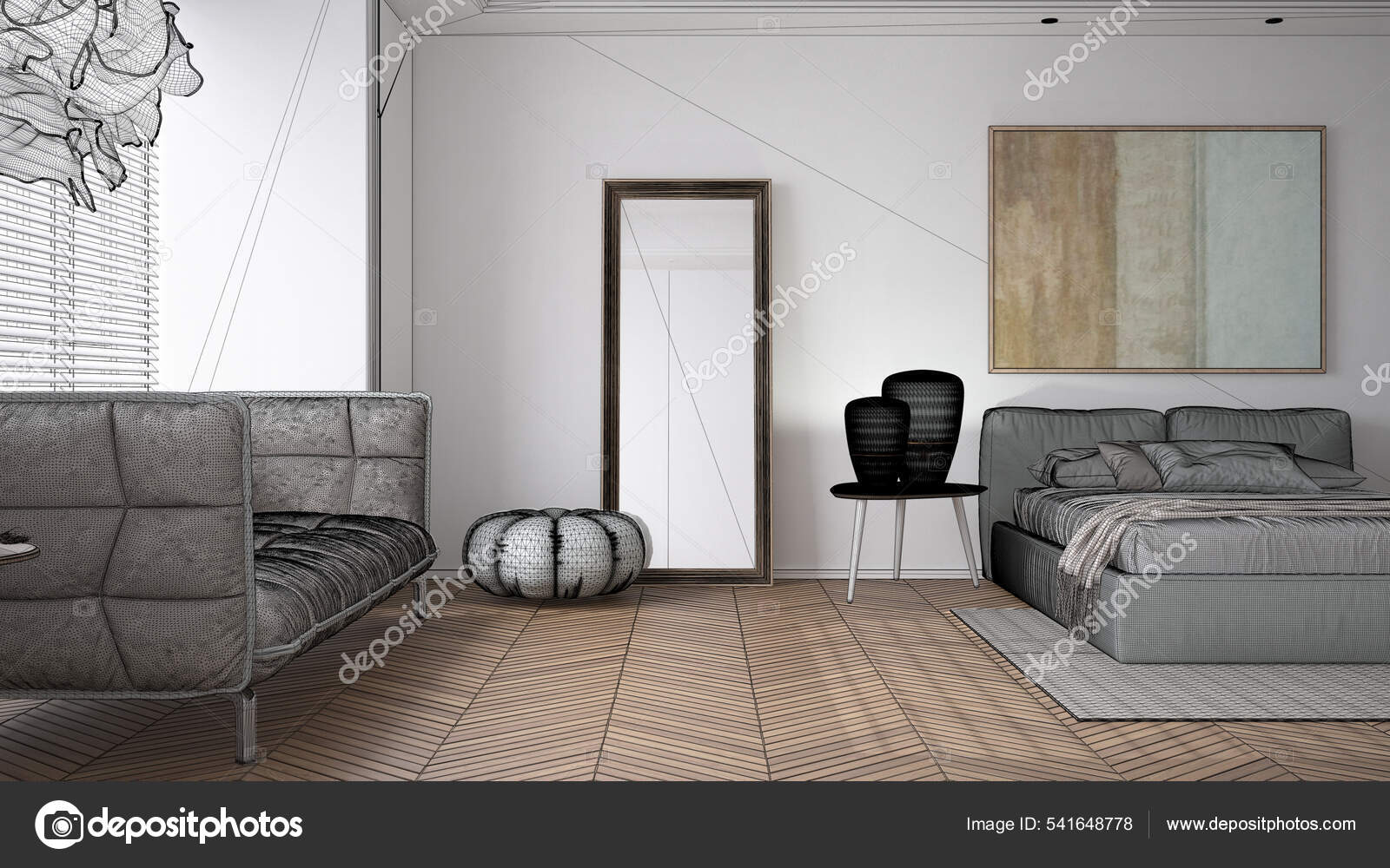 Blueprint Sketch Draft Design Concept Architect Designer Project ...