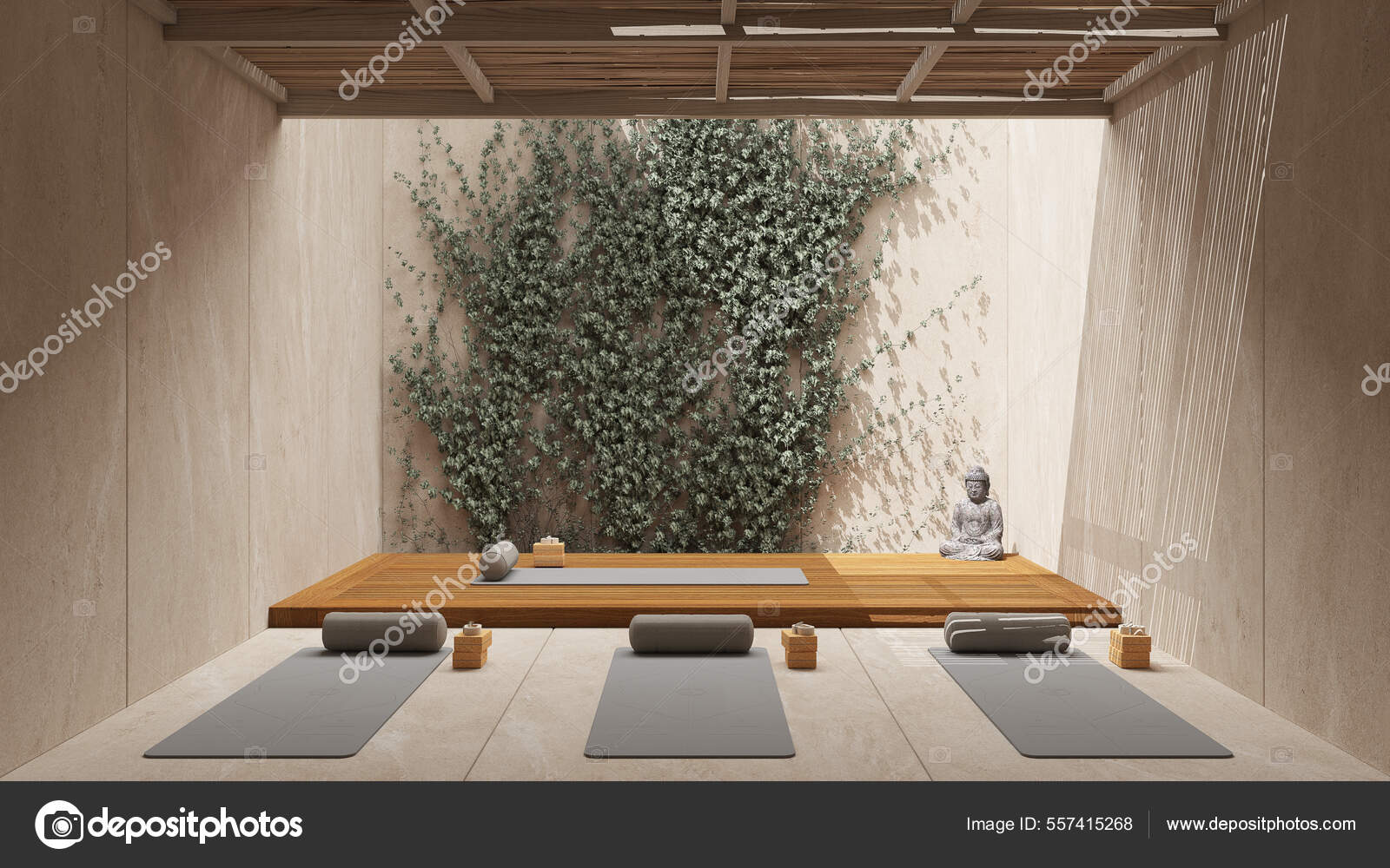 Zen Yoga Studio Design Ideas Yoga Studio Interior Design Dark Tones