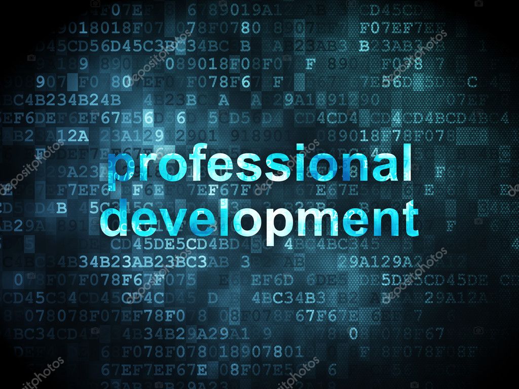 Education concept: professional development on digital Stock Photo by ...
