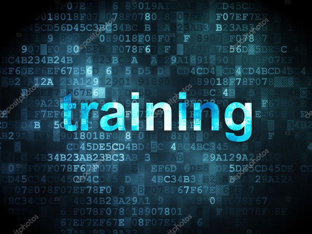 Education concept: Training on digital background Stock Photo by ...