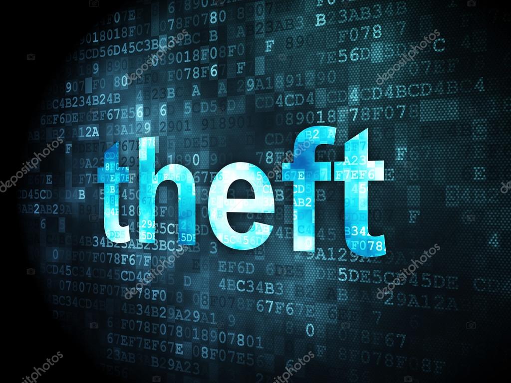 Security concept: Theft on digital background — Stock Photo ...