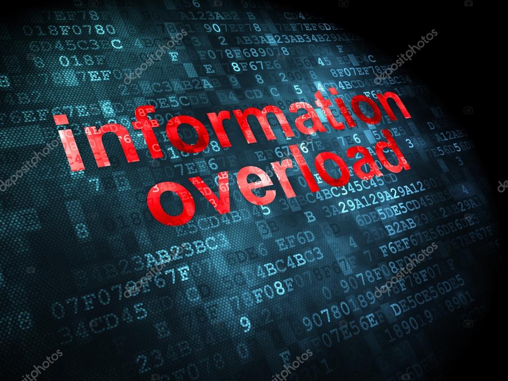 Information concept: Information Overload on digital background — Stock ... Information concept: Information Overload on digital background — Stock ...