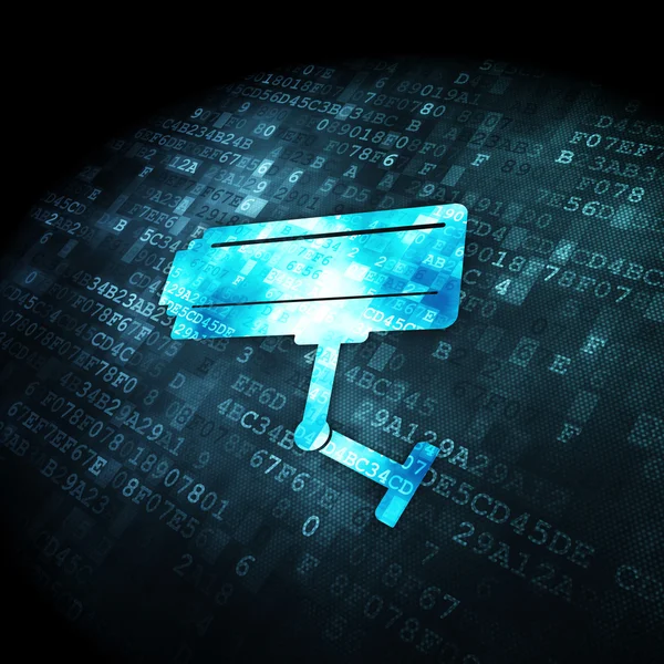 Safety concept: Cctv Camera on digital background Stock Photo by ...