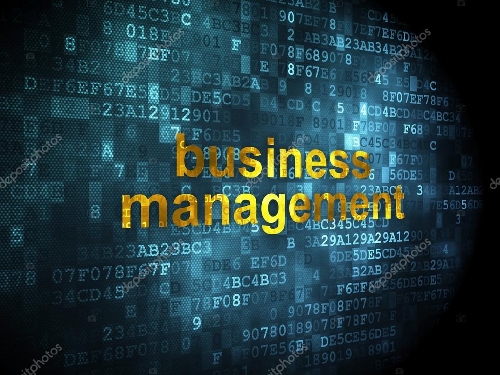 Business concept: Business Management on digital background — Stock ...