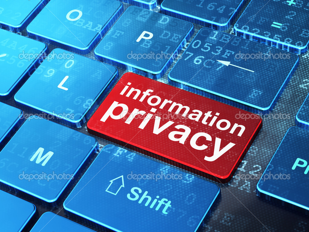 Security concept: Information Privacy on computer keyboard background ...