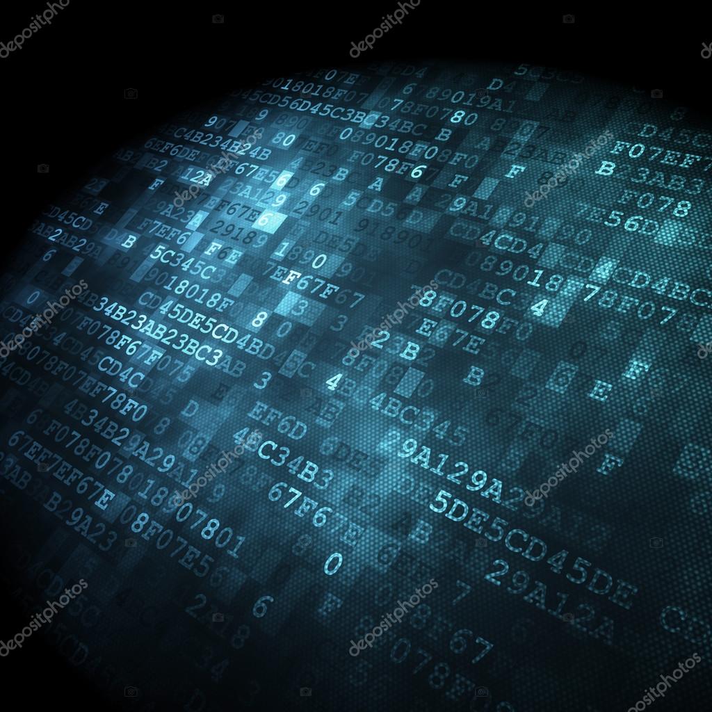 Technology concept: hex-code digital background Stock Photo by ...
