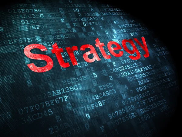 Business concept: Strategy on digital background — Stock Photo ...