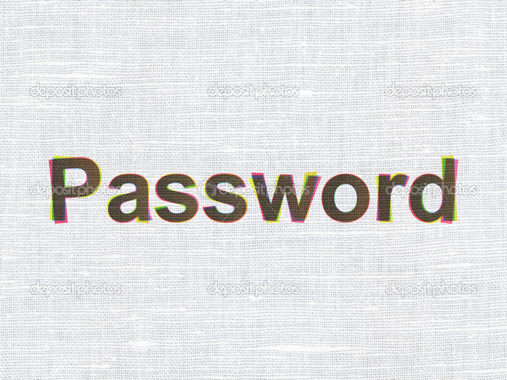 Safety concept: Password on fabric texture background — Stock Photo ...