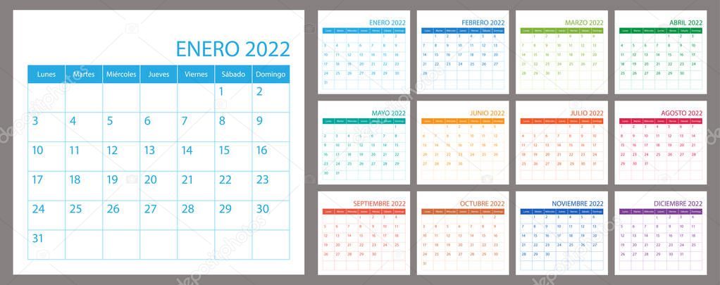 Calendario En Espanol
