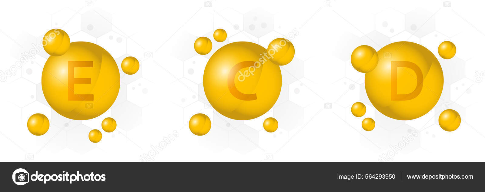 Vitamin Vector Pills Capsules Healthy Food Supplement Nutrition Complex ...