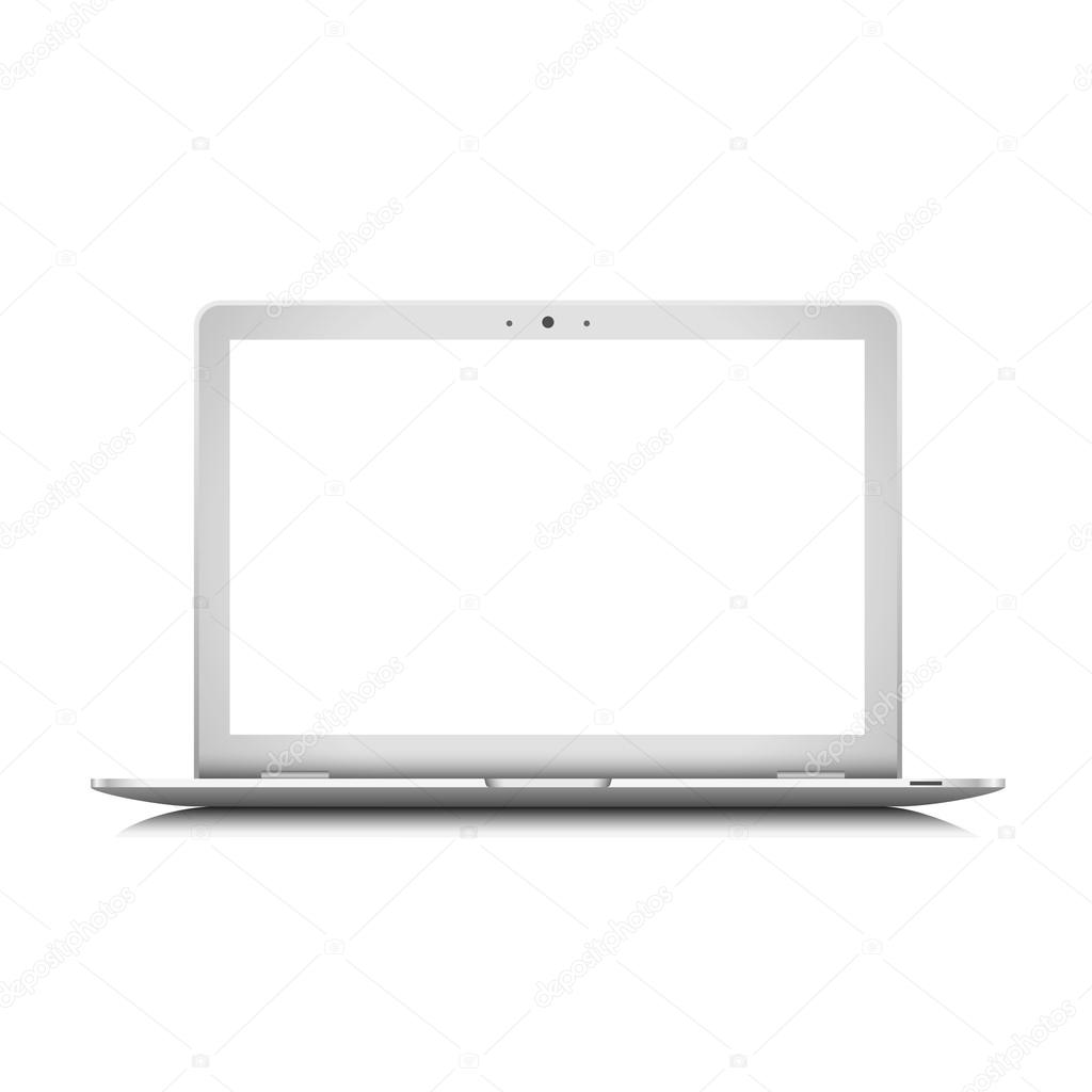 White laptop Stock Vector by ©A-R-T-U-R 20256731