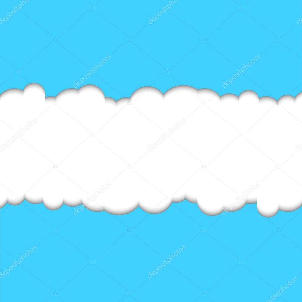 Vector clouds frame Stock Vector Image by ©A-R-T-U-R #25634349