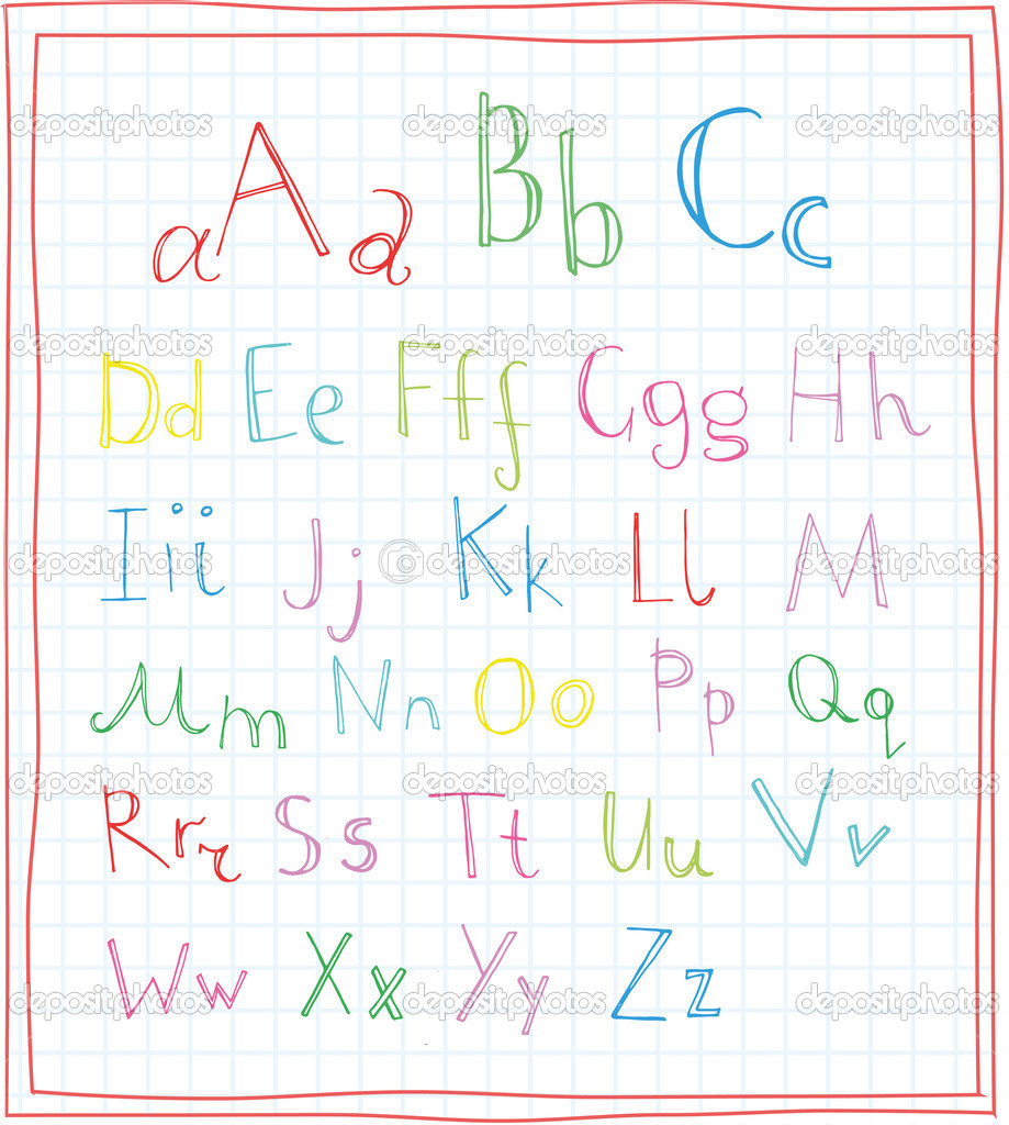 Doodle ABC Stock Vector by ©nataliashein 33882497