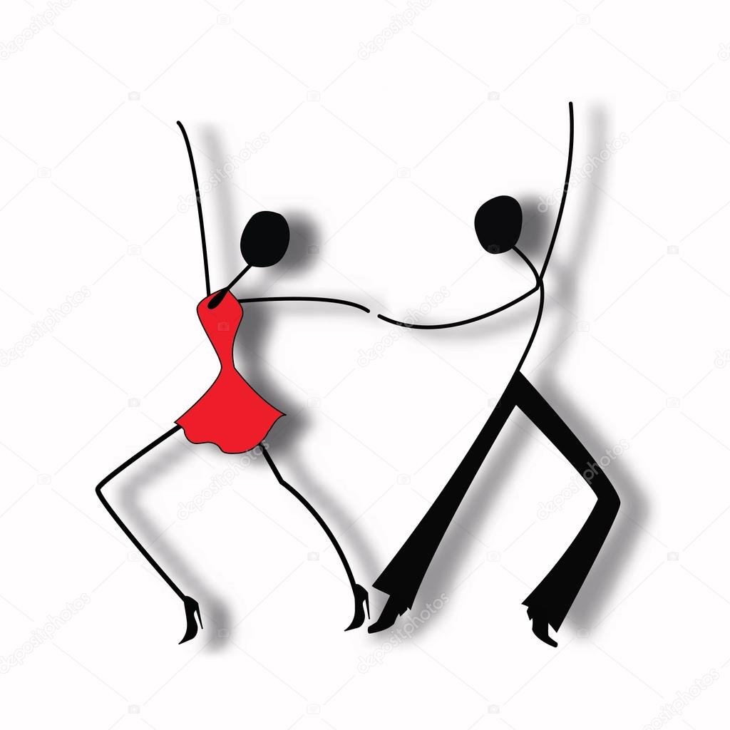 Taniec para — Grafika wektorowa © nataliashein #48571457