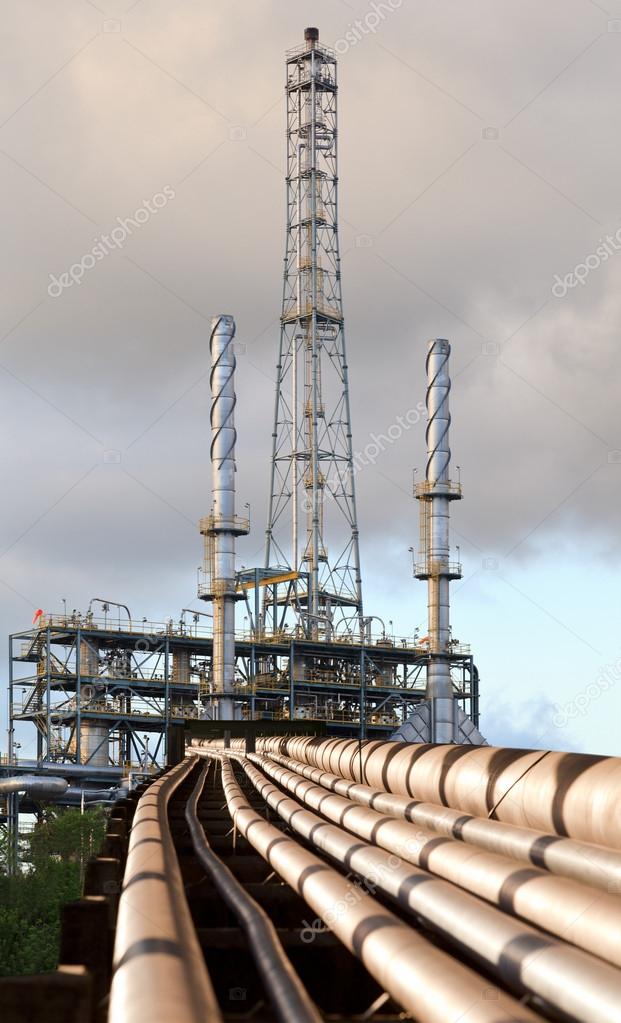 Refinery pipe line — Stock Photo © khunaspix #27780851