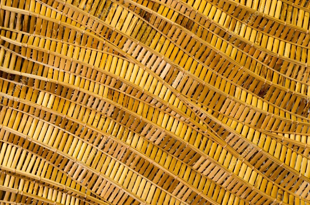 Nature background of brown handicraft weave texture bamboo surfa ...