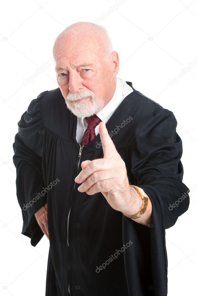 Stern Judge Wags Finger Stock Photo by ©lisafx 18616919