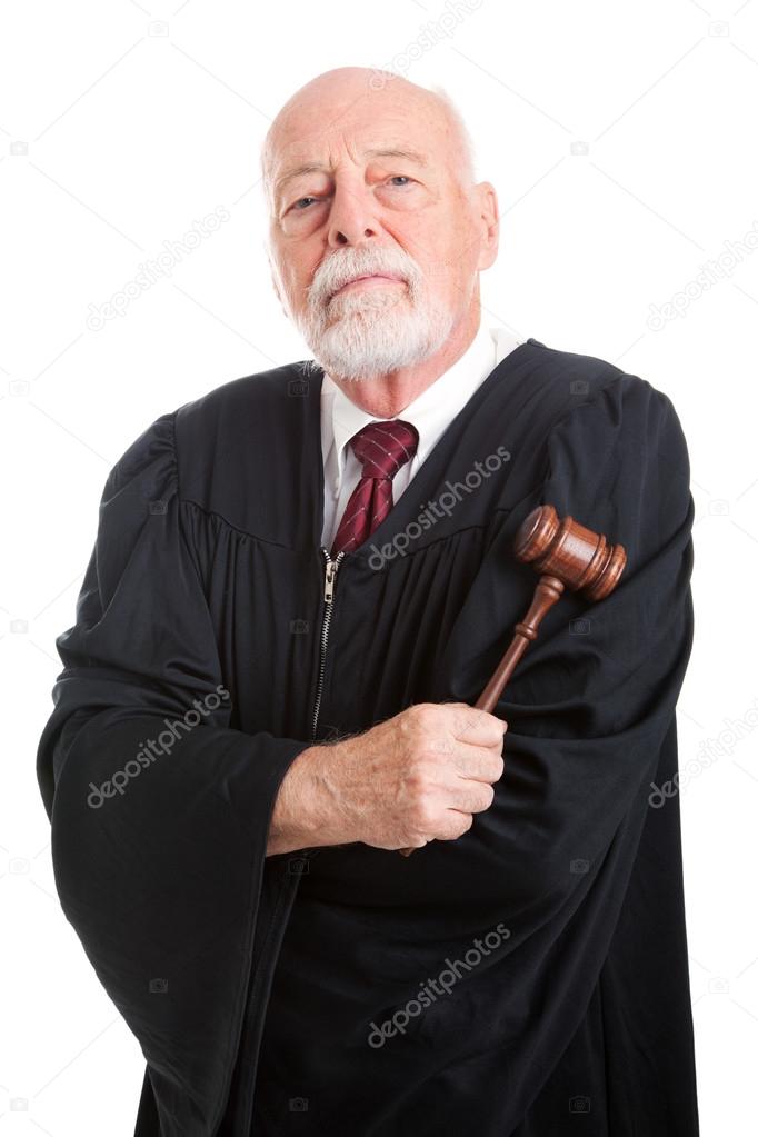 Stern Judge with Gavel Stock Photo by ©lisafx 25807465