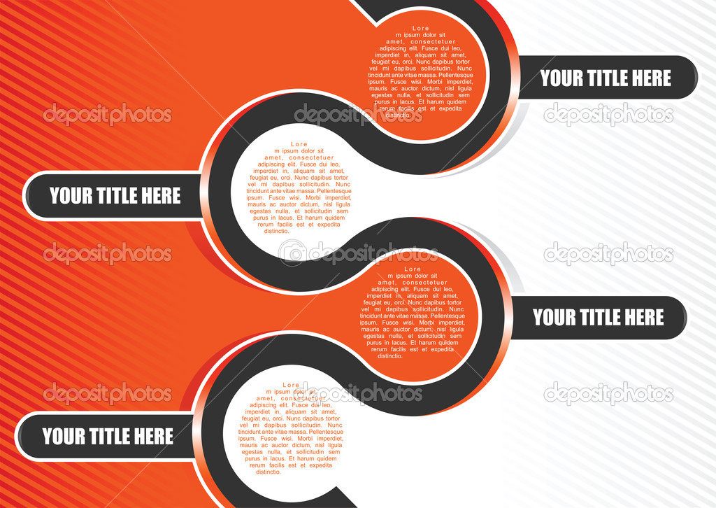 Orange abstract vector retro background Stock Vector by ©rostizna 15341981