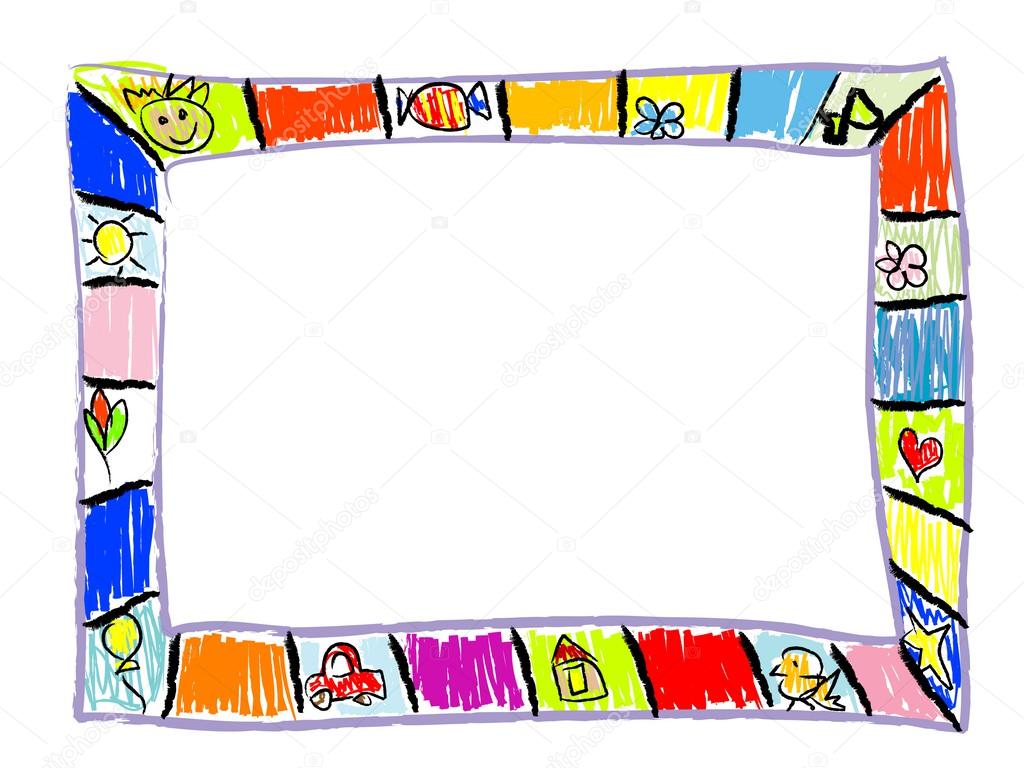 Color Doodles Frame Stock Vector by ©Nuarevik 30590241