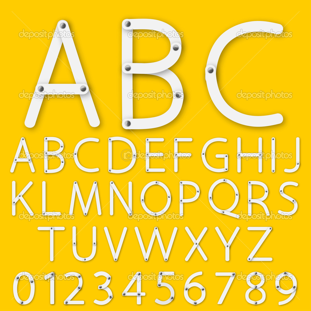 Set of alphabet vector Stock Vector by ©89studio 30803411