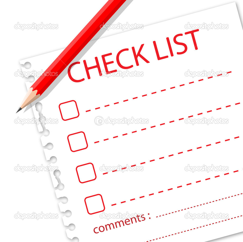 Check list with pencil Stock Vector by ©89studio 30806861