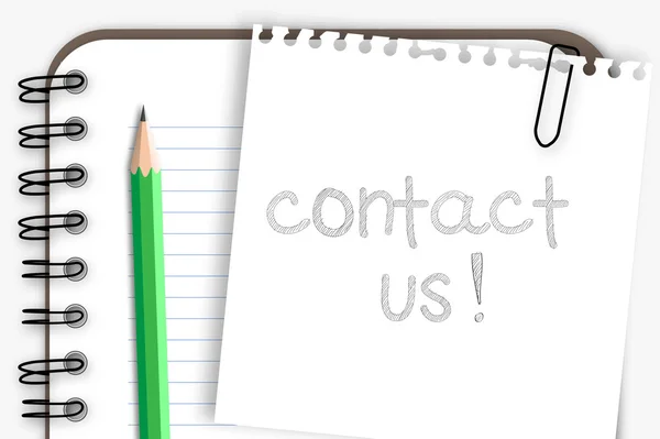 Old Texture Paper Calendar with Contact Us Word Stock Vector by ...