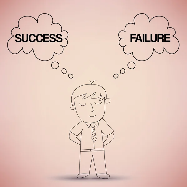 Businessman Thinking Right and Wrong — Stock Vector © 89studio #30892495