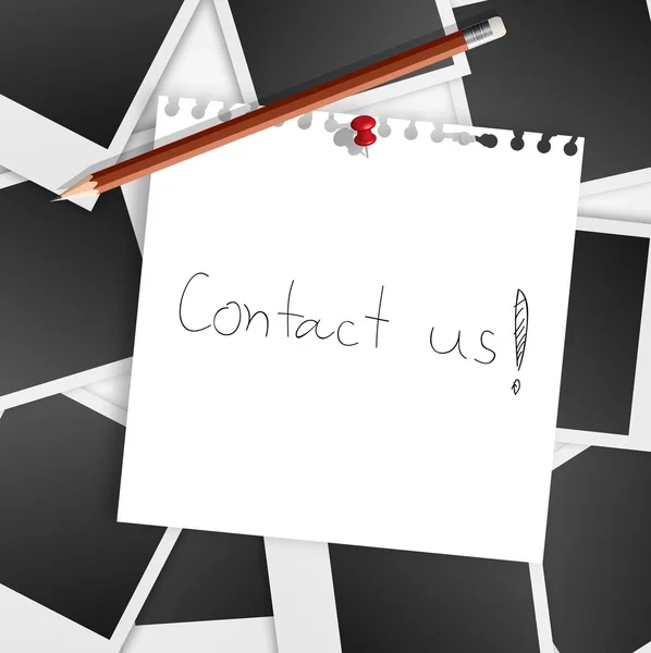 Old Texture Paper Calendar with Contact Us Word Stock Vector by ...