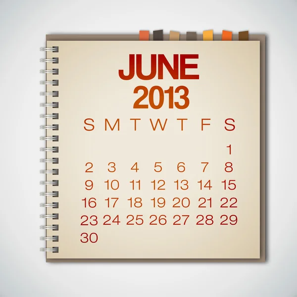 Calendario giugno Vector Art Stock Images | Depositphotos