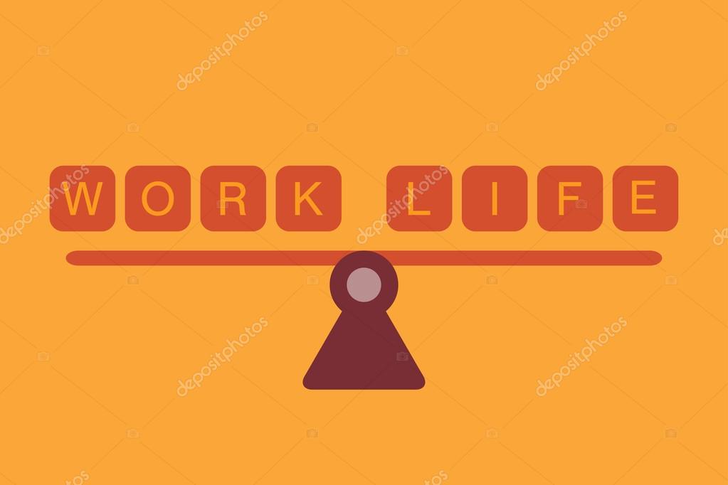 Balance scale between work and life Stock Vector Image by ©89studio ...