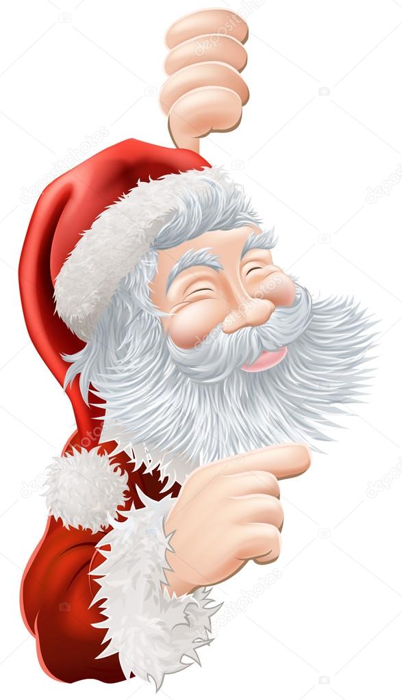Christmas Santa Claus Pointing — Stock Vector © Krisdog #13288553