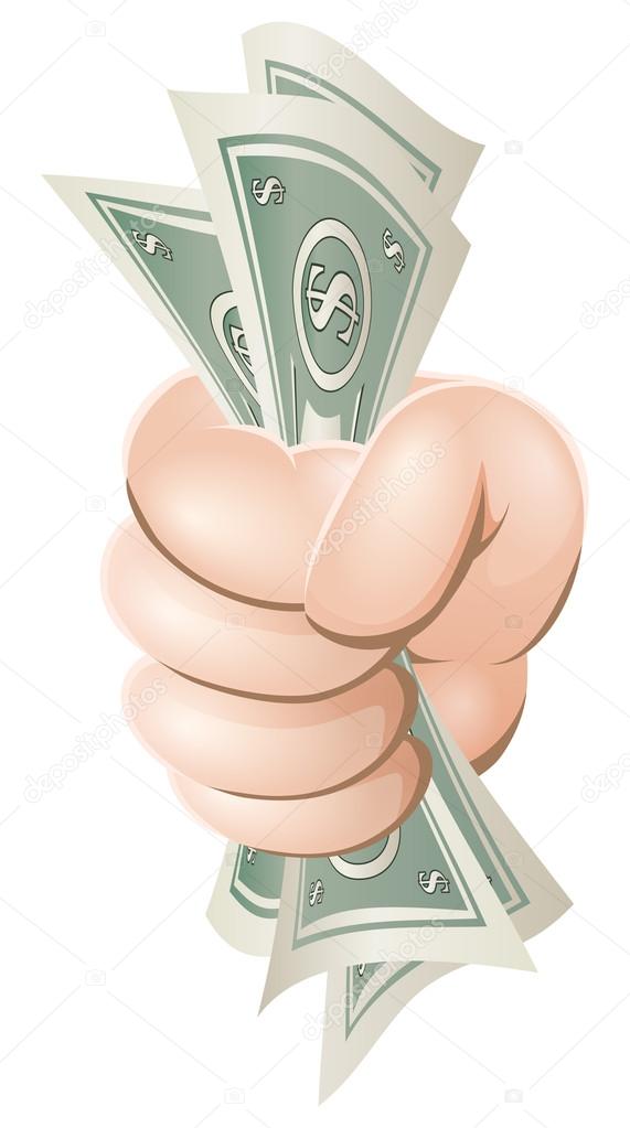 Hands Grabbing Money