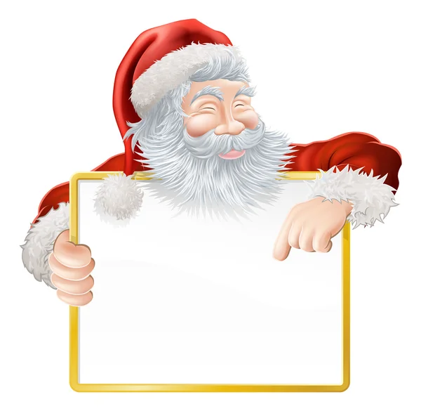 Cartoon Santa Sign Stock Vector Image by ©Krisdog #99920996