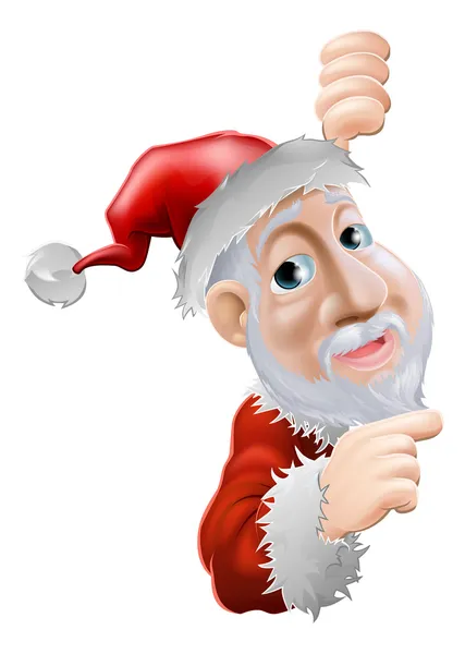 Christmas Santa Claus Pointing — Stock Vector © Krisdog #13288553