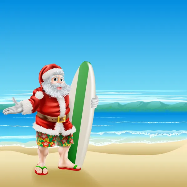 Surf santa Vector Art Stock Images | Depositphotos