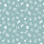 Digital texture - seamless tech pattern — Stock Vector © Dimoza #16297773