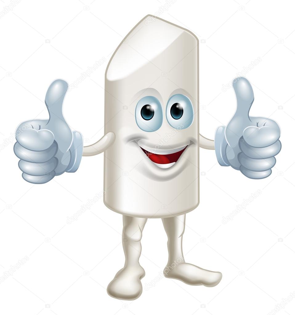 Hombre del palillo de tiza feliz de dibujos animados — Vector de stock ...