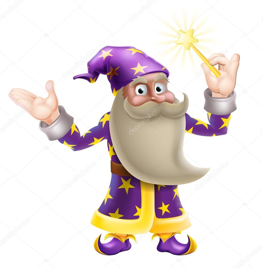 Cartoon Wizard Stock Vector by ©Krisdog 42182801