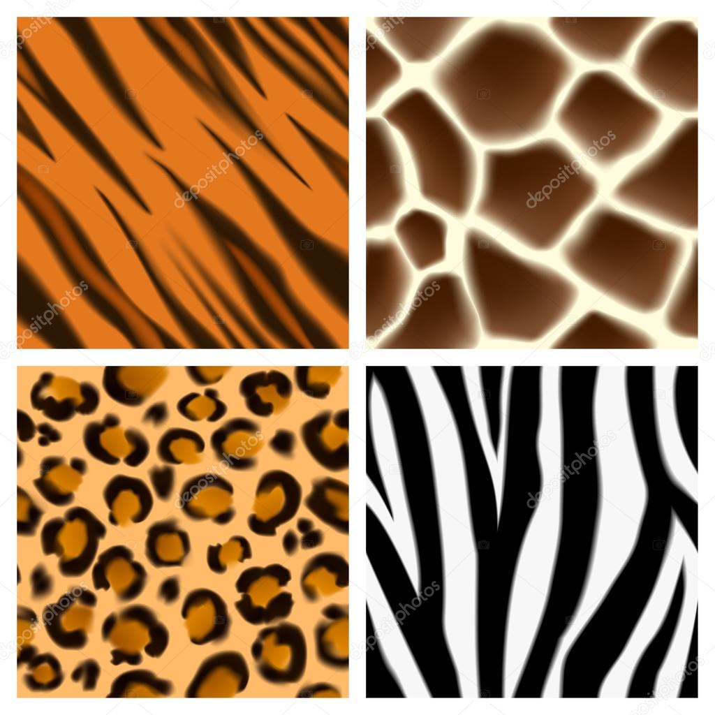 Animal print patrones inconsútiles — Vector de stock © Krisdog #43290445
